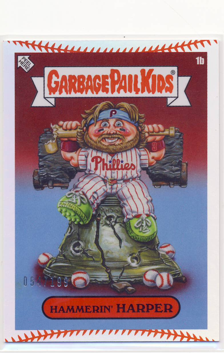 2023 Garbage Pail Kids GPK X MLB GROSS Seam 1b Bryce Harper 054/199 | eBay