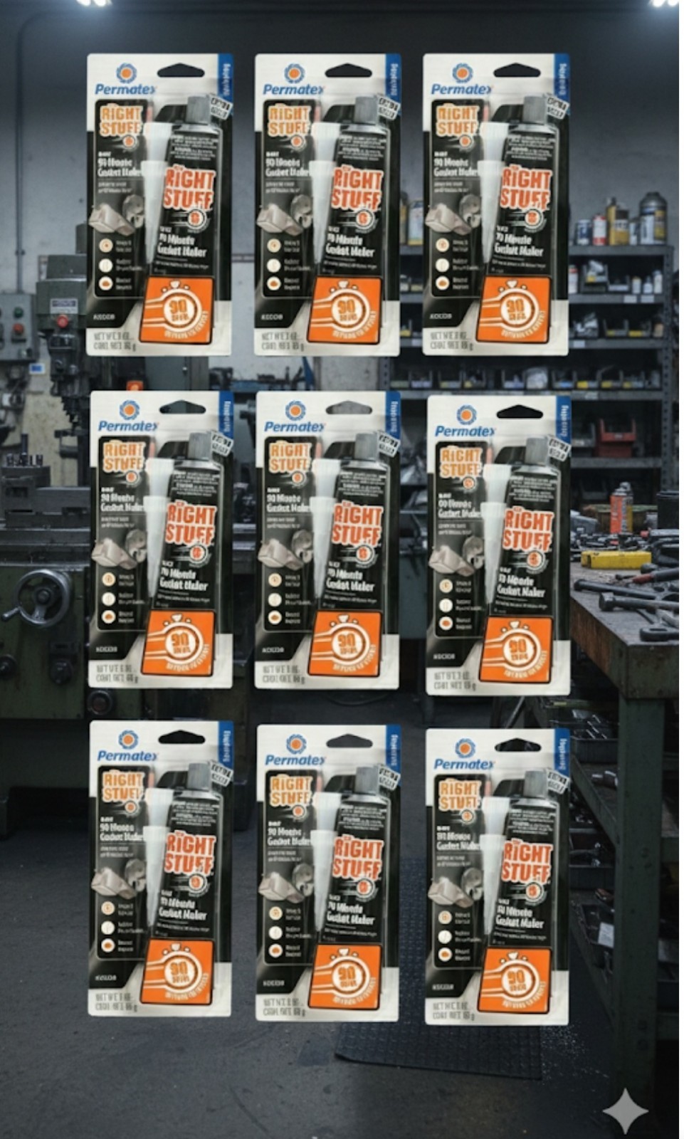 9 Pack Permatex The Right Stuff Type-1 High Temperature Black Gasket ...