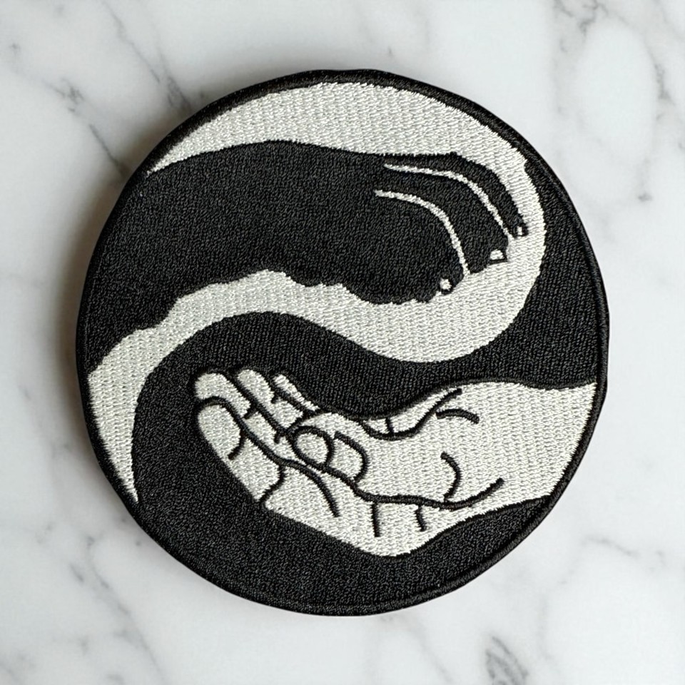 Ying and Yang Paw/Human Embroidery Patch 4.00" X 4.00" | eBay