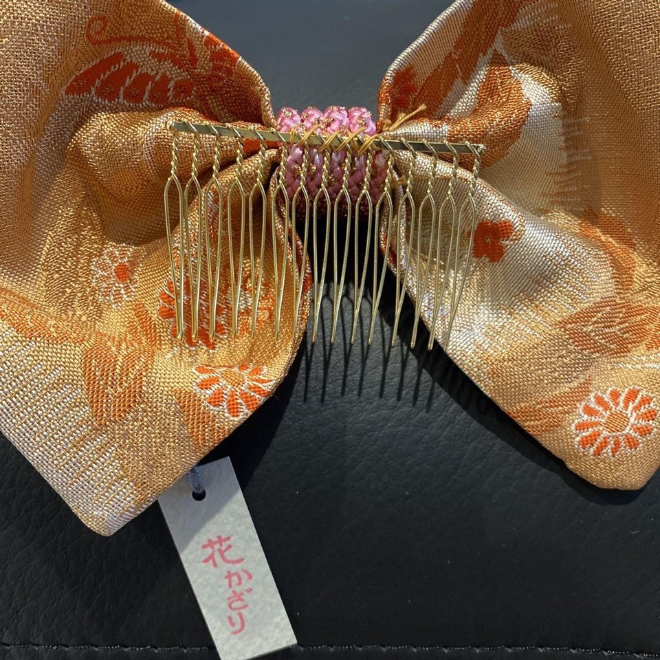 Japanese Comb Kanzashi Tag Included Ribbon-Shaped Hair For USED K ...