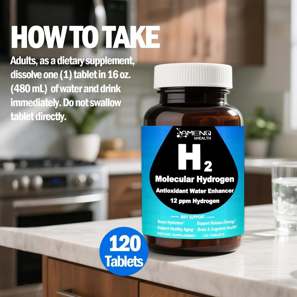 Molecular Hydrogen Water Tablets for Drinking Water - H2 Hydrogen ...