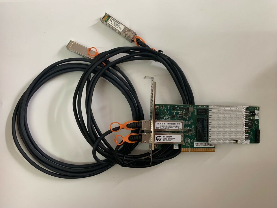 HP NC523SFP NC552SFP OCE11102 Dual Port Ethernet 10GbE SFP+ PCI-E NIC ...