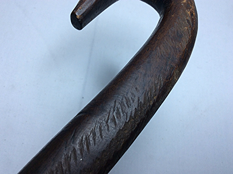 Antique primitive 19th c Native American ladle carved bird form ...