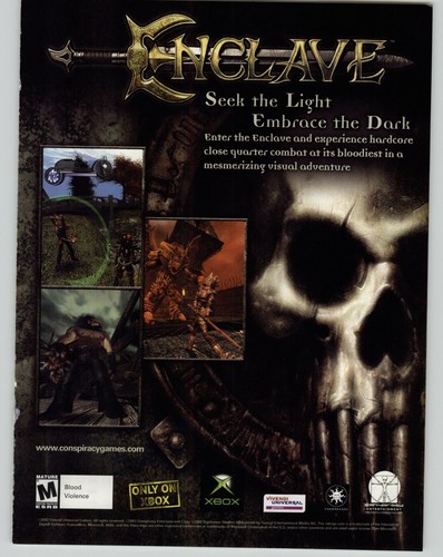 Enclave Xbox PC 2002 Vintage Print Ad/Poster Official Authentic RPG Promo Art | eBay