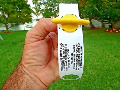 Propane Tank Plug Cap For Older Style Tanks Plastic Safety Warning ...