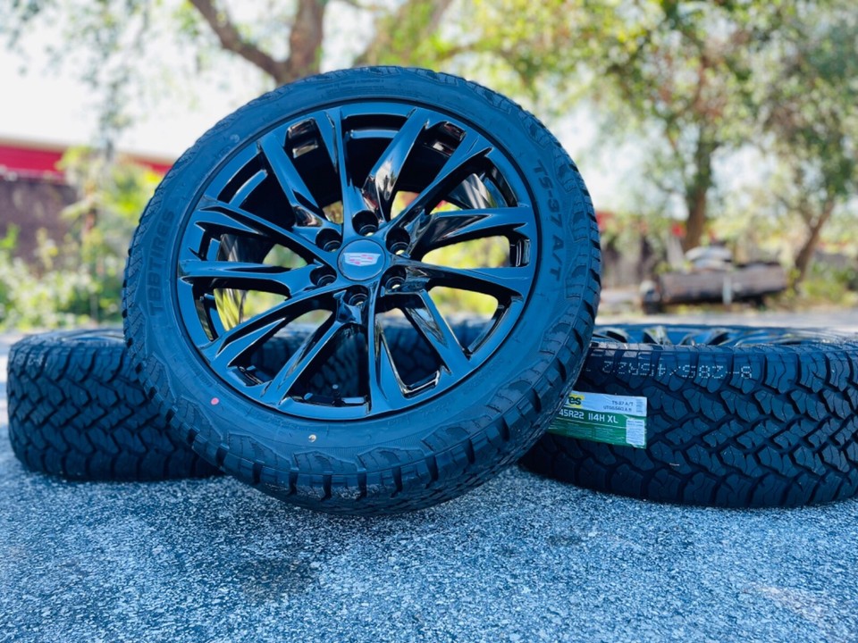 2022-2024 Cadillac Escalade 22" Black Wheels Rims Tires 2023 Escalade ...