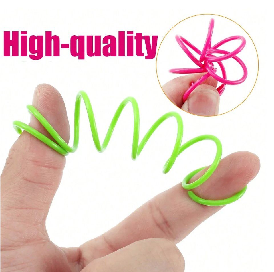 40 PCS Cat Spring Toys - Colorful Plastic Coils for Fun & Interactive ...
