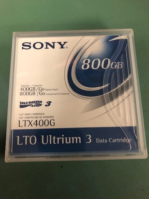 Sony: LTO Ultrium 3 -LTX400G -Data Cartridge 400GB/800GB *NEW* Sealed ...
