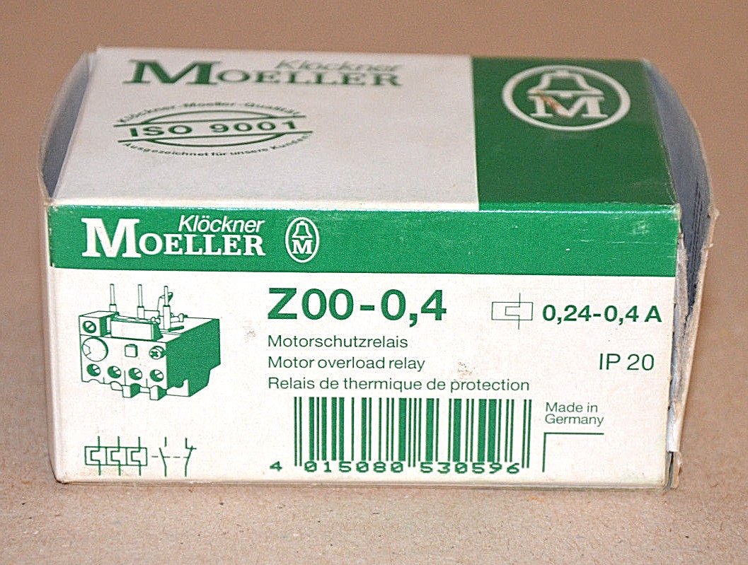 Klöckner Moeller Z00-0,4 Motorschutzrelais 0,24-0,4A NEU OVP | eBay