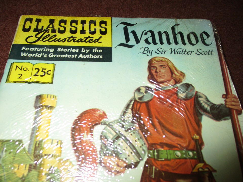 10 Vintage NOS - Classic Illustrated - IVANHOE - SIR WALTER SCOTT #2 Comics | eBay