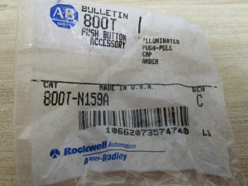 Allen Bradley 800t-n159a Amber Lens Cap 800TN159A for sale online | eBay