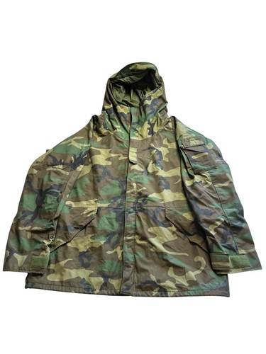 Genuine US GI Military cold weather woodland Camouflage Gortex Parka Xl ...