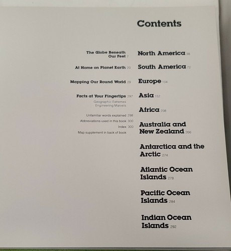 National Geographic Picture Atlas of Our World INCLUDES BIG 1979 MAP ...