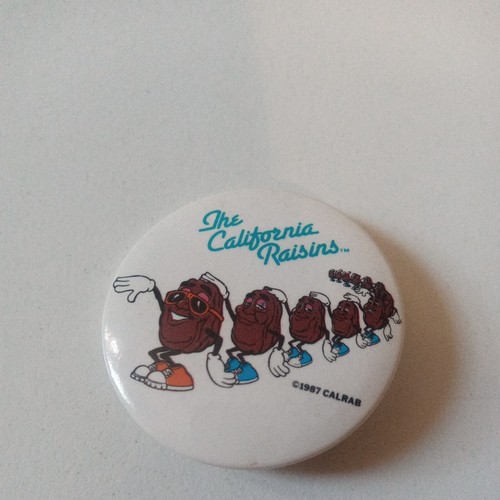 Vintage The California Raisins Pinback Button Pin 1987 Calrab | eBay