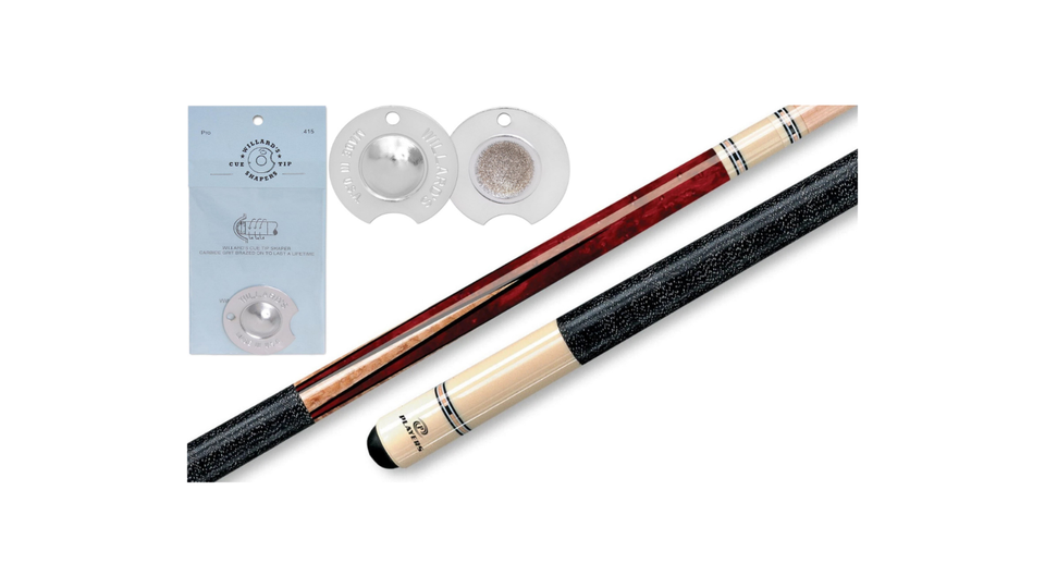 Players Premium Pool Cue Stick | Genuine Hand Inlays + Free Tip Tool ...