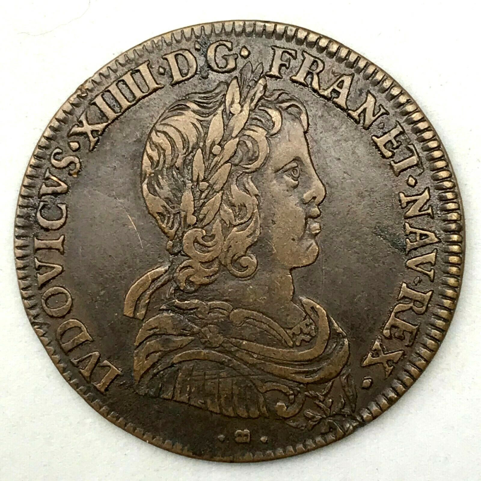 (1600-1640) LUDOVICUS XIIII D G FRAN ET NAV REX/ ANNA D G FR ET NAVAR ...