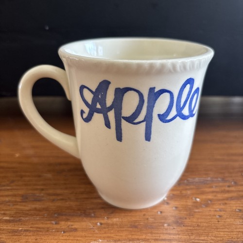 English Ironstone Wood and Sons Country Blue Fig Apple Mug Vintage ...