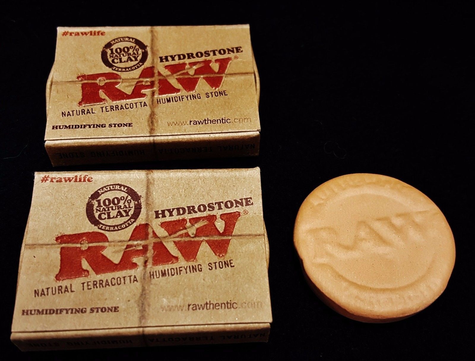 2 Raw Rolling Paper Hydrostone 100% Natural Terracotta Clay Humidifying ...