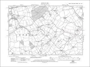 Old map Debden, Debden Green, Essex 1923 (14SW) | eBay