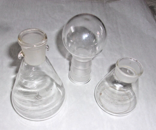 3 Vtg SGA Pyrex Glass Beaker Bulb Chemistry Lab Science | eBay