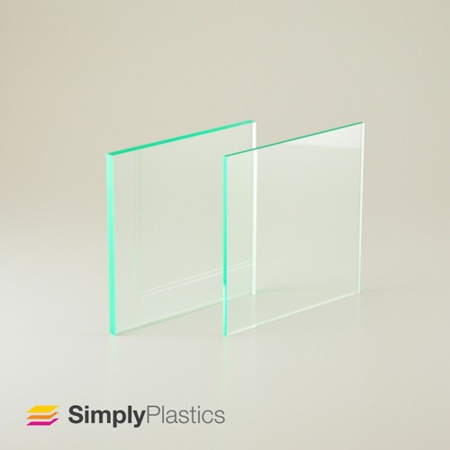 Perspex® Glass "Look" Green Edge Acrylic Plastic Sheet | eBay