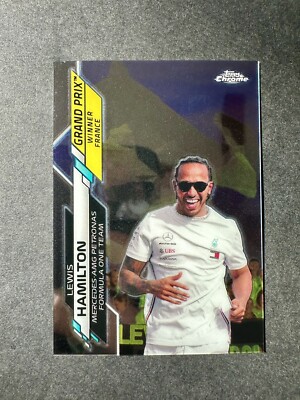 2020 Topps Chrome Formula 1 Lewis Hamilton Winners Card Mercedes #140 ...