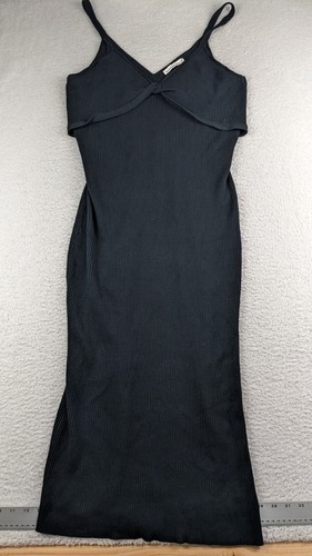 Abercrombie Fitch Dress Ribbed Black Bodycon Stretch XLT | eBay Australia