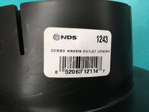 Drain Locking Pipe ADPTR 3-4in No 1243 NDS 3pk for sale online | eBay