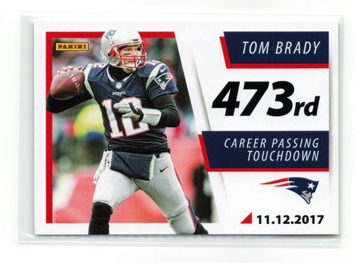 TOM BRADY #tbt-473 2021 PANINI SCORE PATRIOTS CAREER PASSING TOUCHDOWN ...