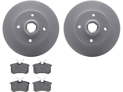 Rear Brake Pad and Rotor Kit 39KDVH31 for Cabrio Corrado Passat ...