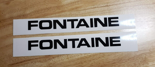 Fontaine Trailer Decal STICKERS (2) Gloss white or black 18"-36" Best ...