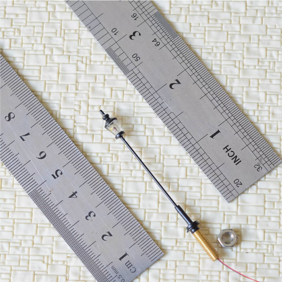 10 x HO scale street light model railroad LED made antique path lamp ...