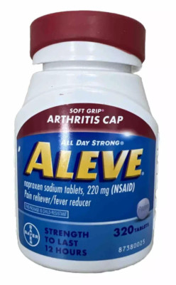 Aleve Naproxen Sodium 220 mg Arthritis Cap Pain Reliever 320 Tablets ...