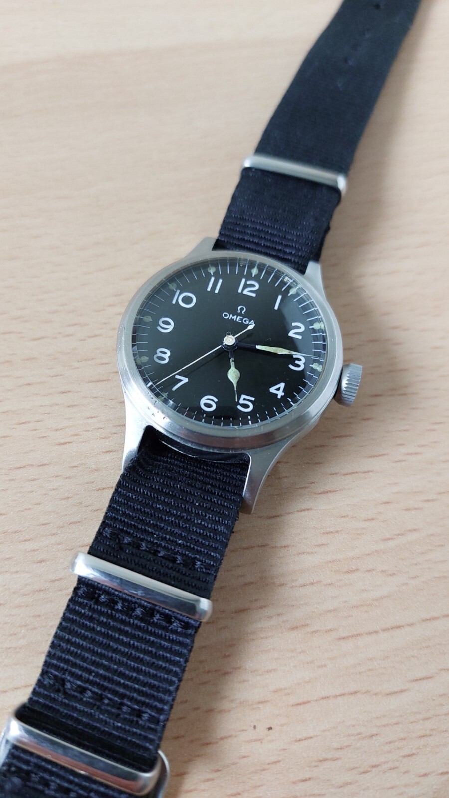 Omega Air Ministry RAF Pilot Watch Swiss Made Mechanical Stainless ...