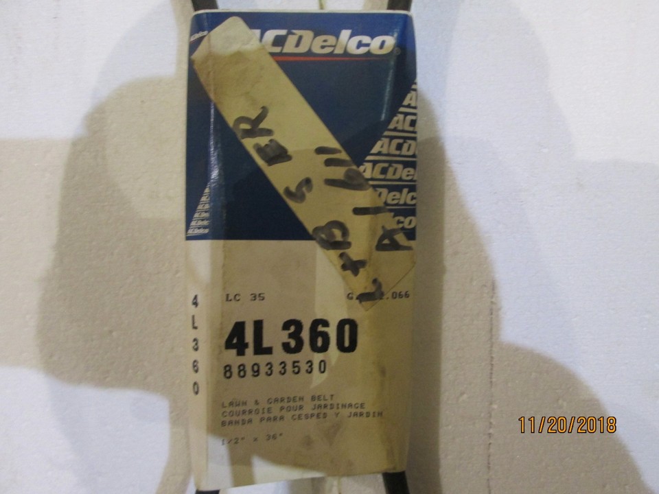 88933530 4L360 V-Belt AC Delco | eBay
