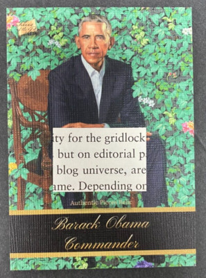 2018 *PIECES OF THE PAST* MEMENTOS EDITION RELIC CARD BARACK OBAMA 56 ...