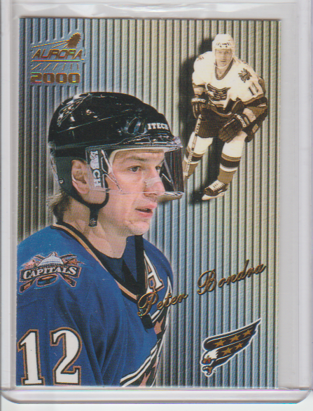 1999-00 Pacific Aurora Striped Parallel #146 Peter Bondra Washington ...