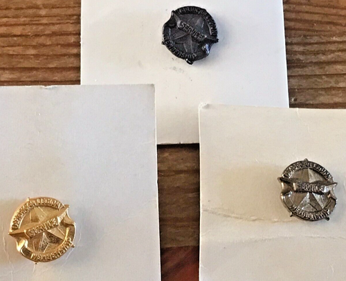 Lot of 3 American Legion Lapel Pins Membership Service Pinback Set Pin ...