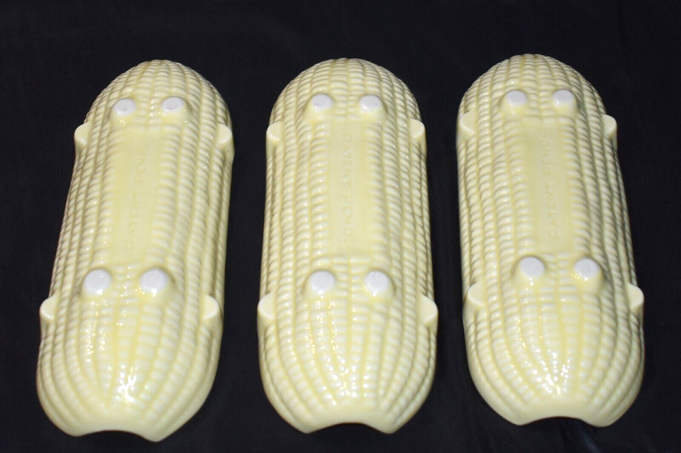 Vintage TERRACE CERAMICS USA 1 King Plate & 3 Corn Holders Set | eBay