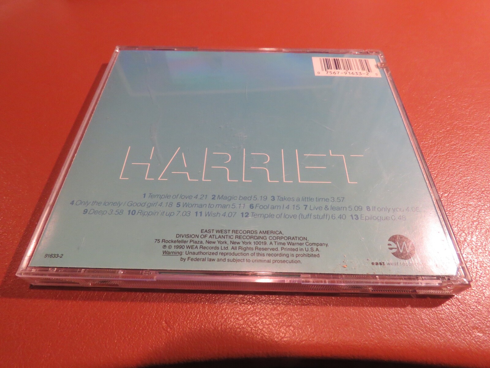 HARRIET Woman to Man CD 1990 EastWest Records 91633-2 | eBay