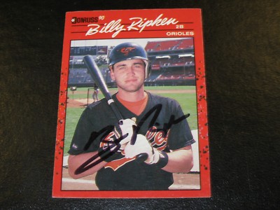 Billy Ripken Autographed Baseball Card | eBay