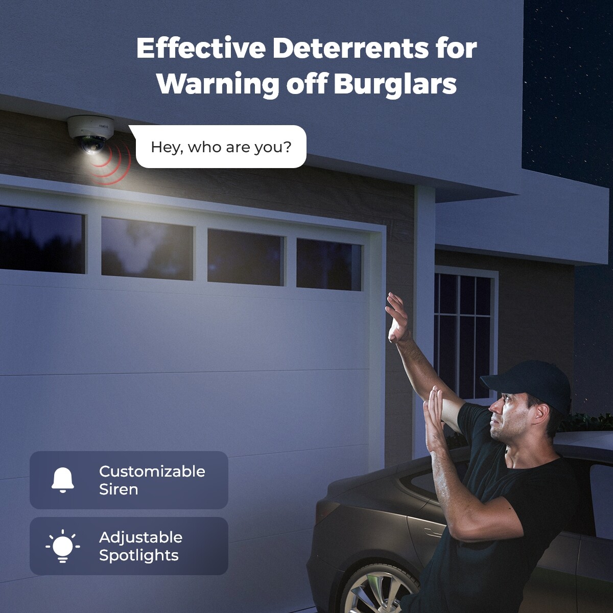 Reolink 4K 8MP PoE Security Camera Spotlight 5X Optical Zoom 2-Way Talk ...