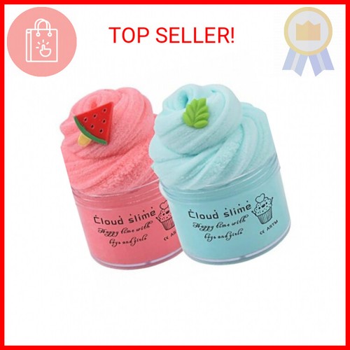 2 Pack Cloud Slime Kit with Red Watermelon and Mint Charms, Scented DIY Slime Su 674551124982 | eBay