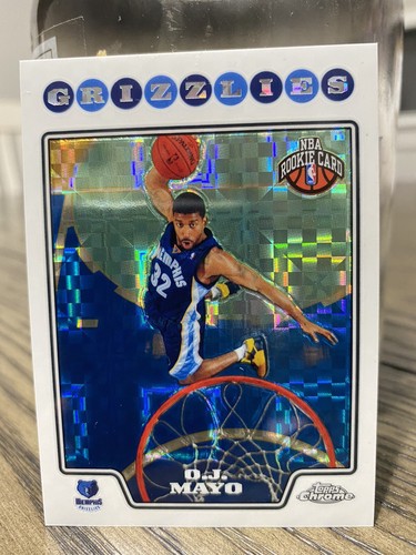 2008 topps chrome O.J. Mayo Rookie /288 (xfractor) MINT.. | eBay