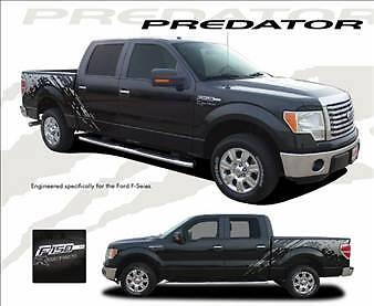 PREDATOR Stripes Decals Raptor Style Graphics 3M Vinyl 2011-14 Ford F ...