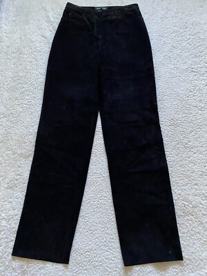 Bushwacker Women Genuine Leather Tapered Pants Black Size 6 | eBay