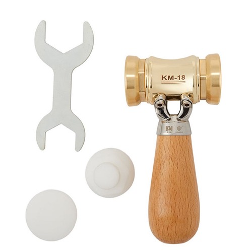 HONGDUI KM-18 Woodworking Brass Chisel Mallet Hammer Interchangeable ...