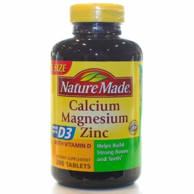 Calcium - Magnesium & Zinc 300 Tabs by Nature Made 31604018931| eBay
