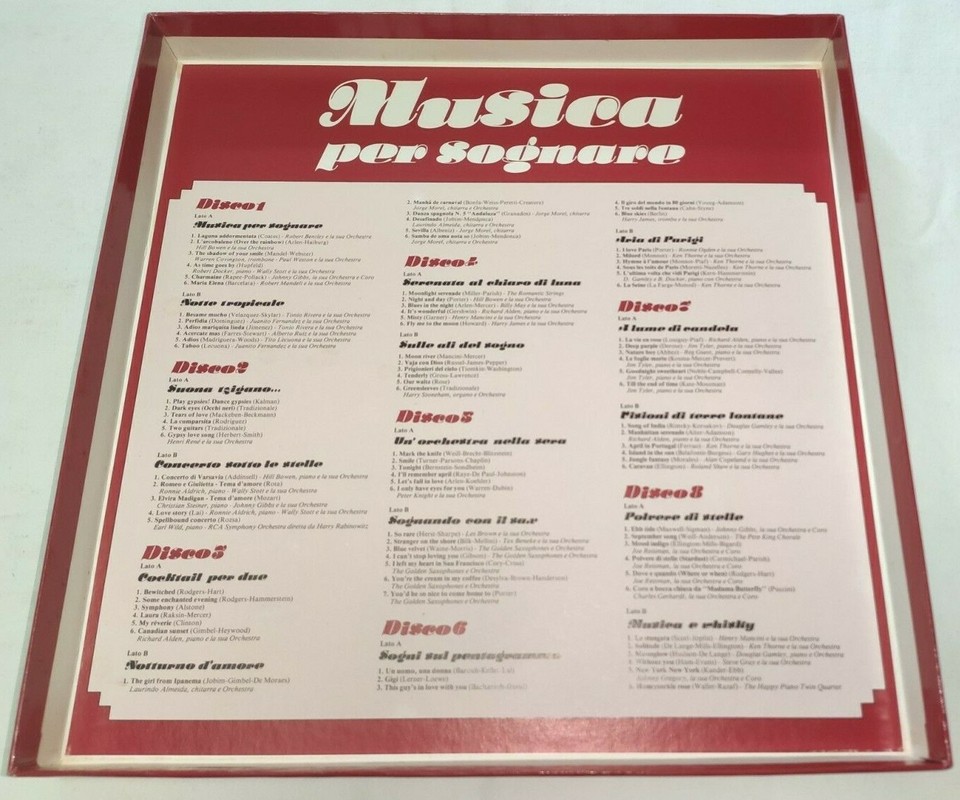 Music Box to Dream 8x LP Various 33 RPM Italy NM/NM | eBay UK