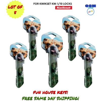 5X BULLDOG Uncut NEW House Key Blank-HOME HOUSE KEYS KWIKSET KW-1 | eBay